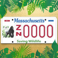 ZNE License Plate | Zoo New England